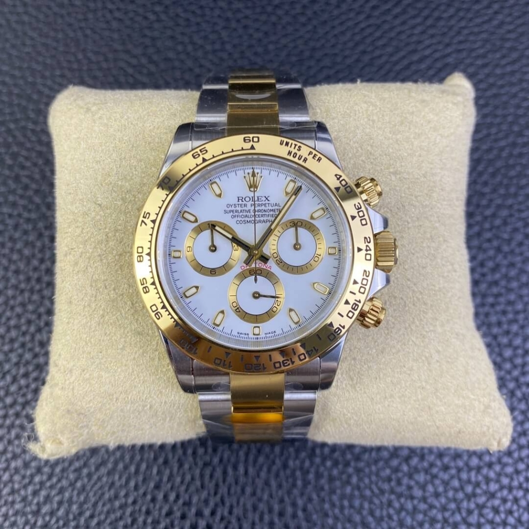 Rolex Daytona Bicolor White Dial 40mm ref. 116503 - Clon Suizo